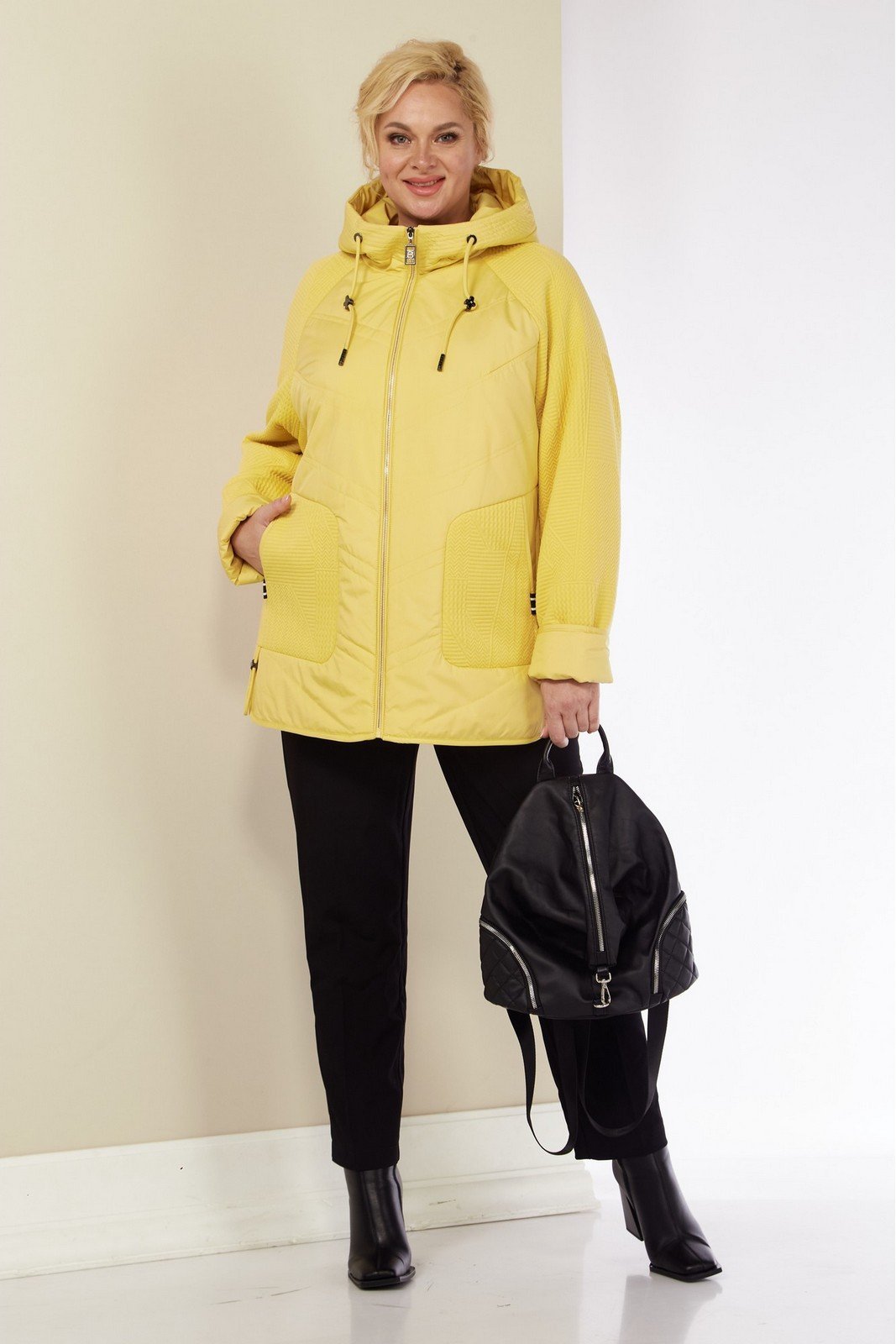 Куртка 2127 желтый Shetti купить в интернет магазине Велесмода